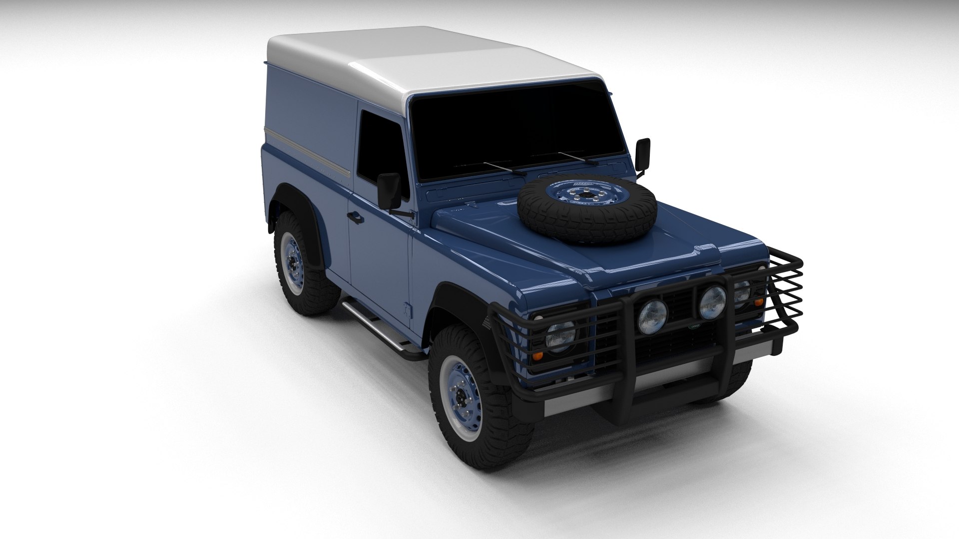 Land Rover Defender 90 3d Model