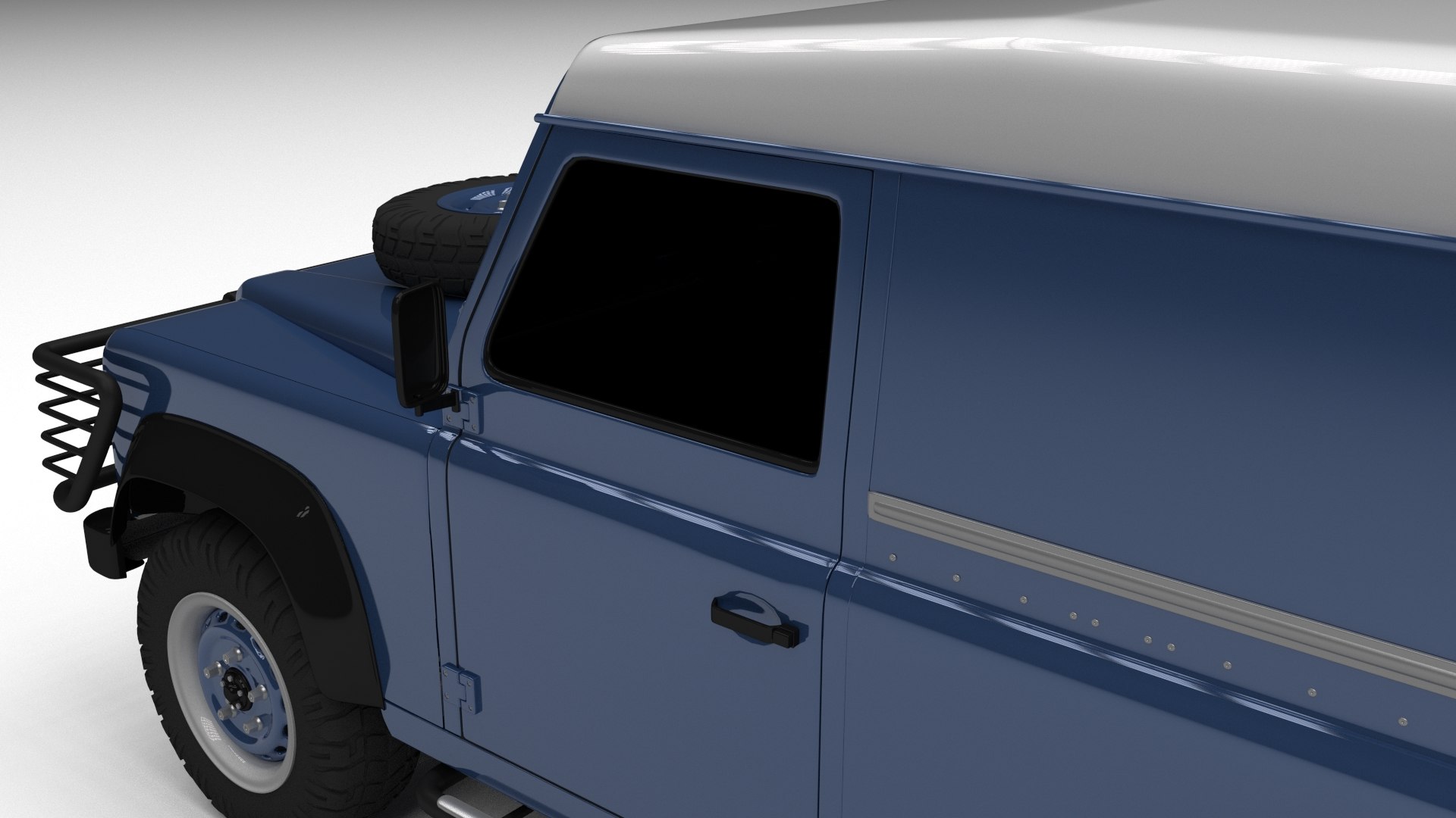 Land Rover Defender 90 3d Model