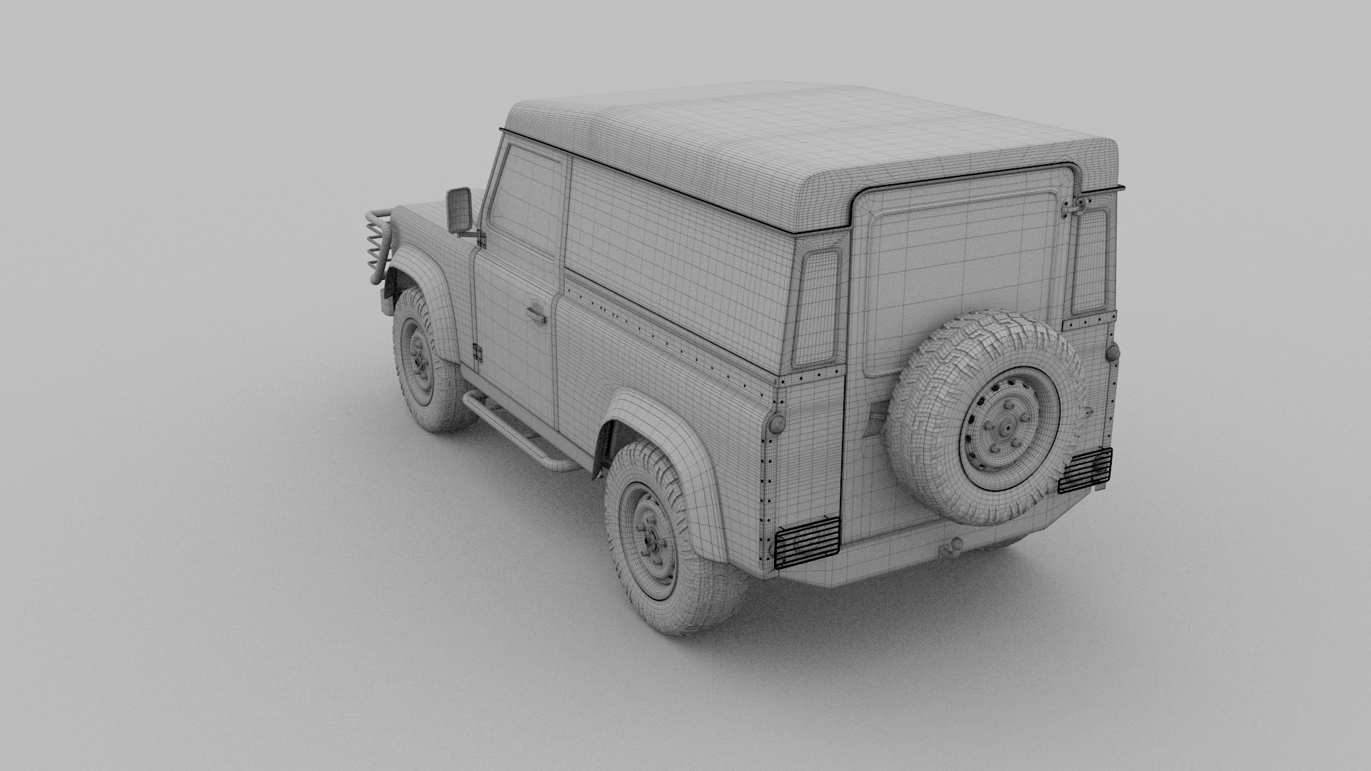Land Rover Defender 90 3d Model