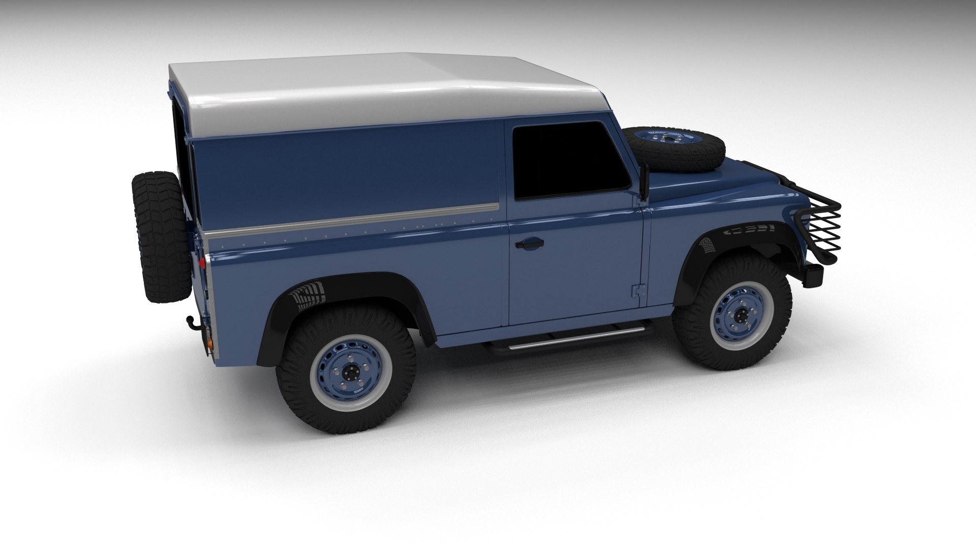 Land Rover Defender 90 3d Model