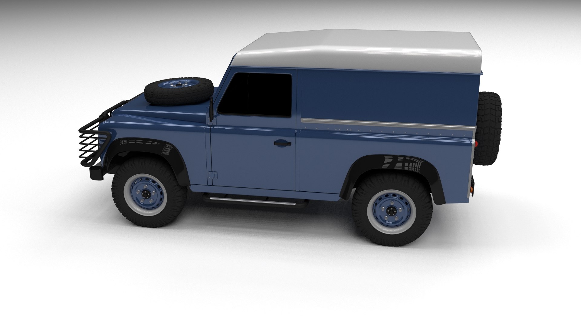 Land Rover Defender 90 3d Model