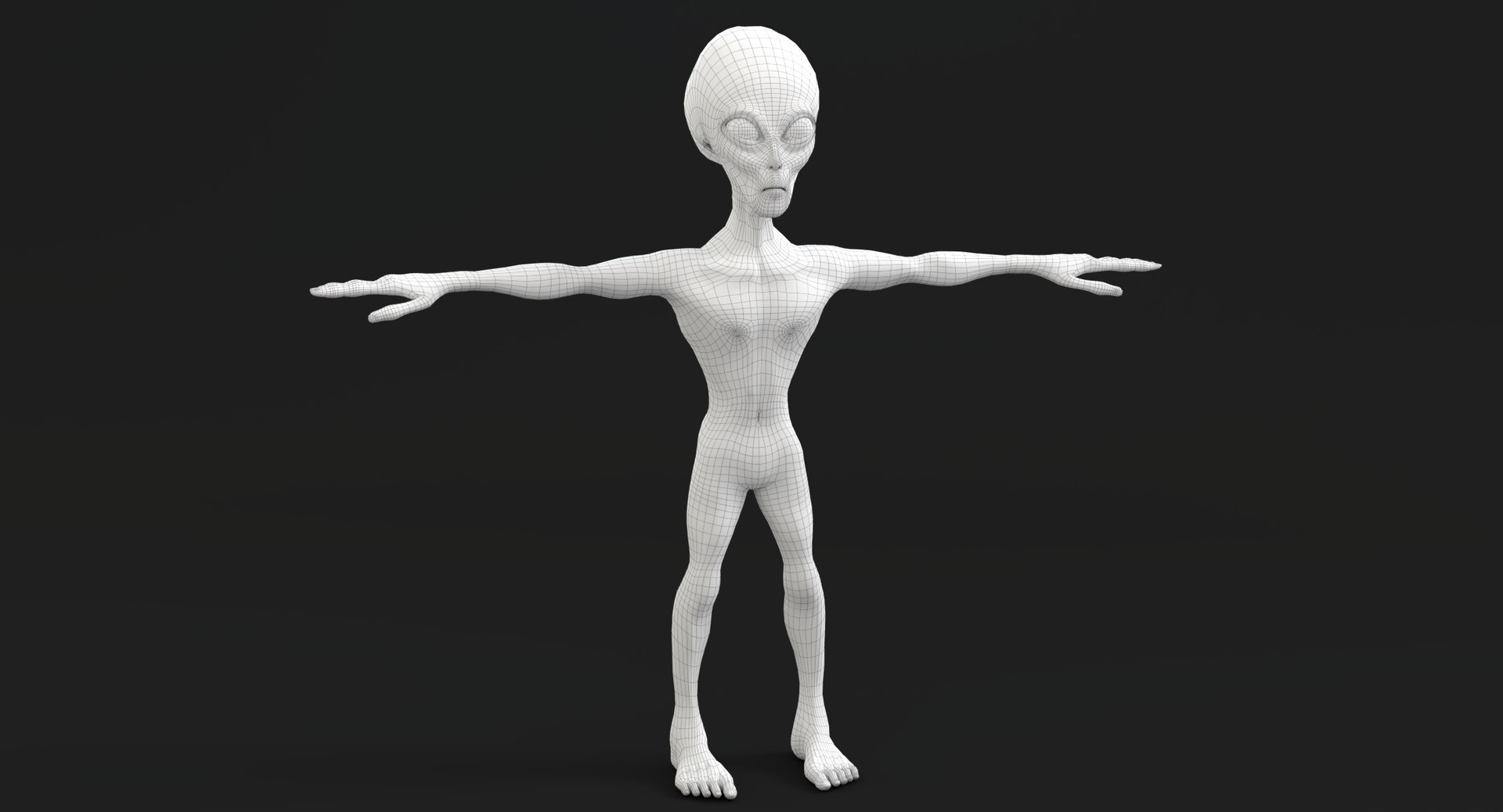 3D Male And Female Grey Alien Set - TurboSquid 2115504