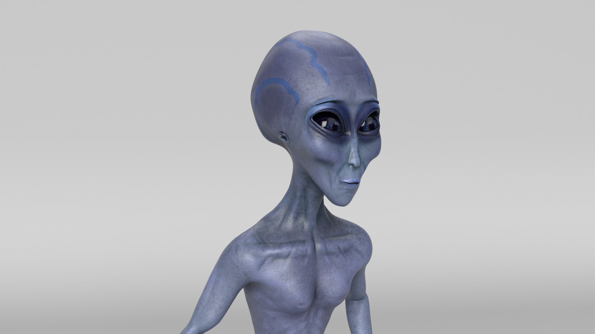 3D Male And Female Grey Alien Set - TurboSquid 2115504