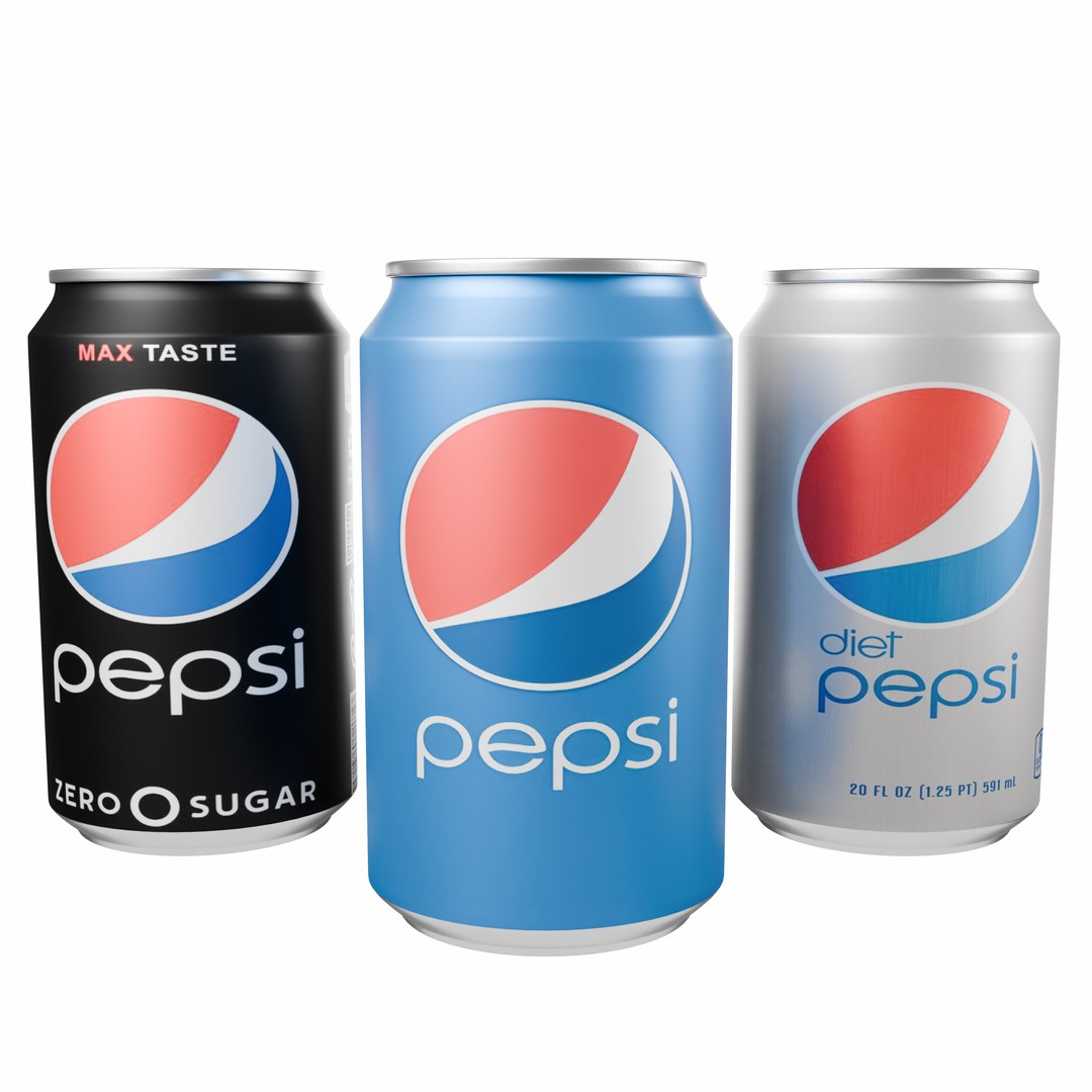 3D PEPSI Aluminum Can 3D Model - TurboSquid 2325453