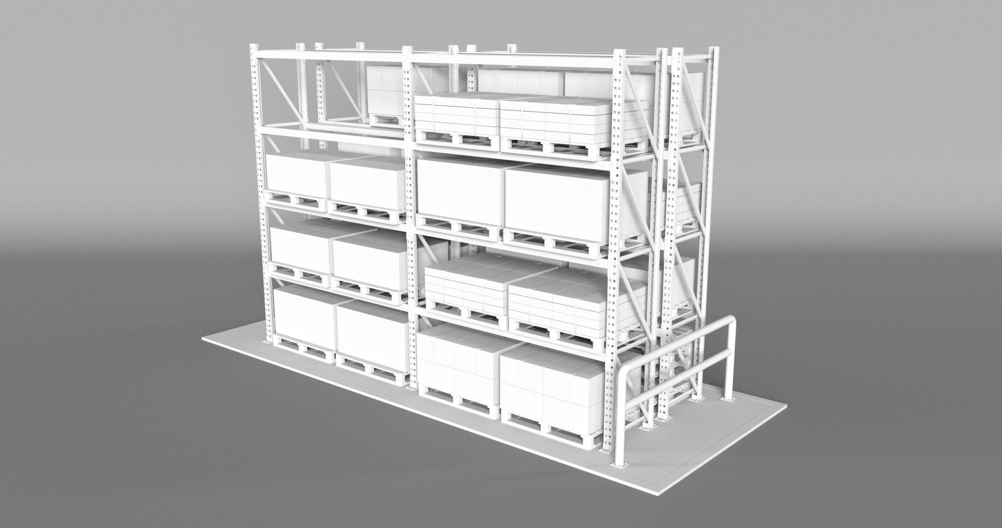 modelo 3d Rack de paletas - TurboSquid 1727536