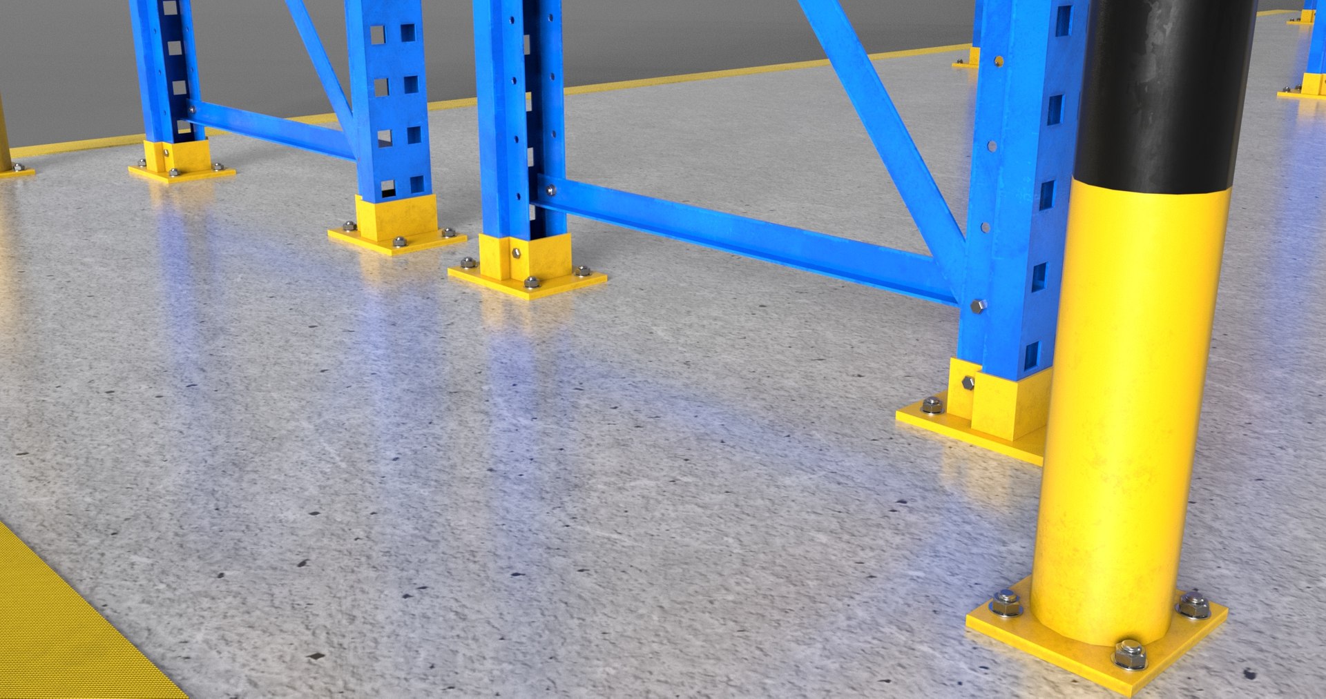 Pallet Rack 3D model - TurboSquid 1727536