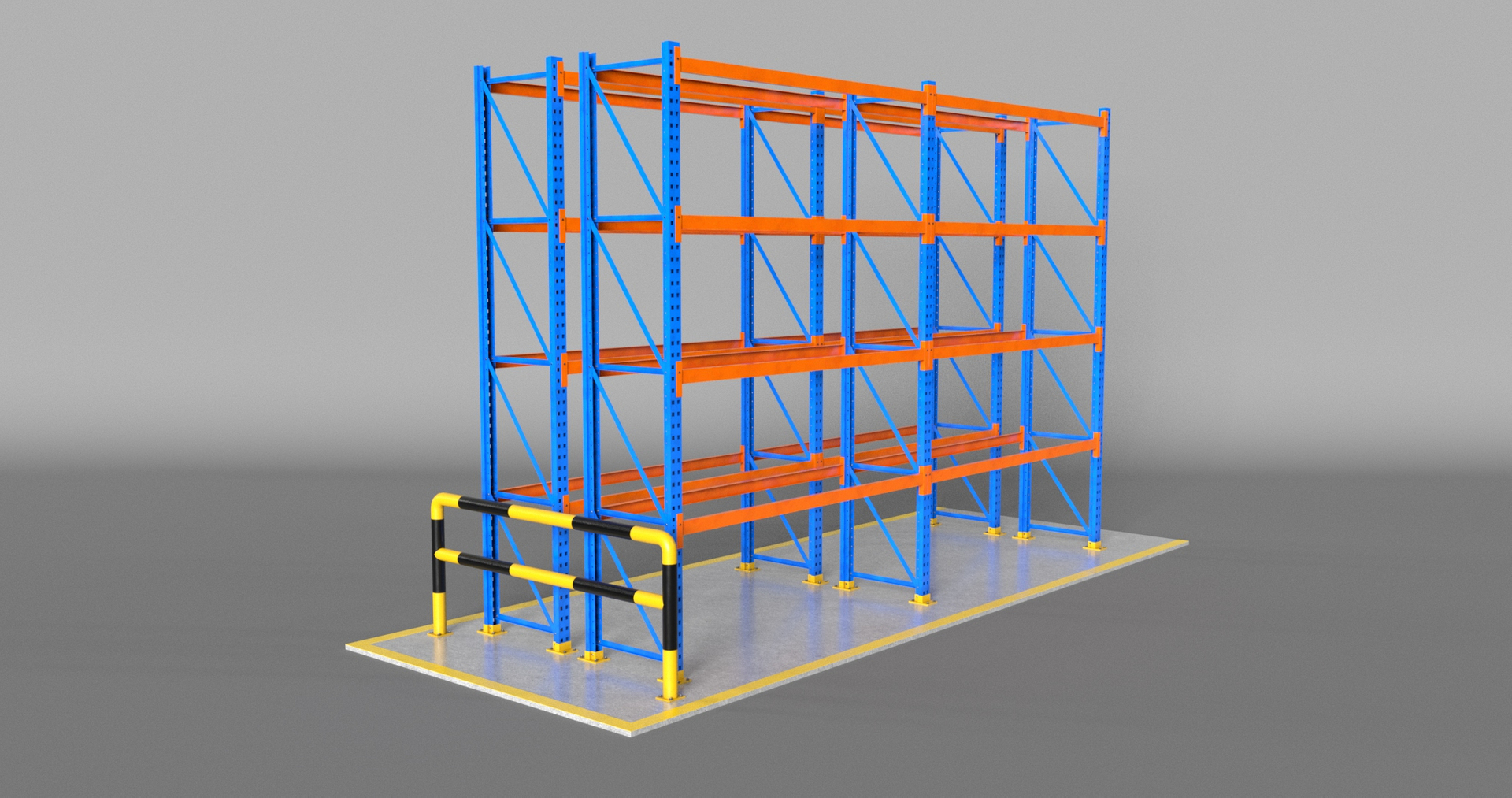 Pallet Rack 3D model - TurboSquid 1727536