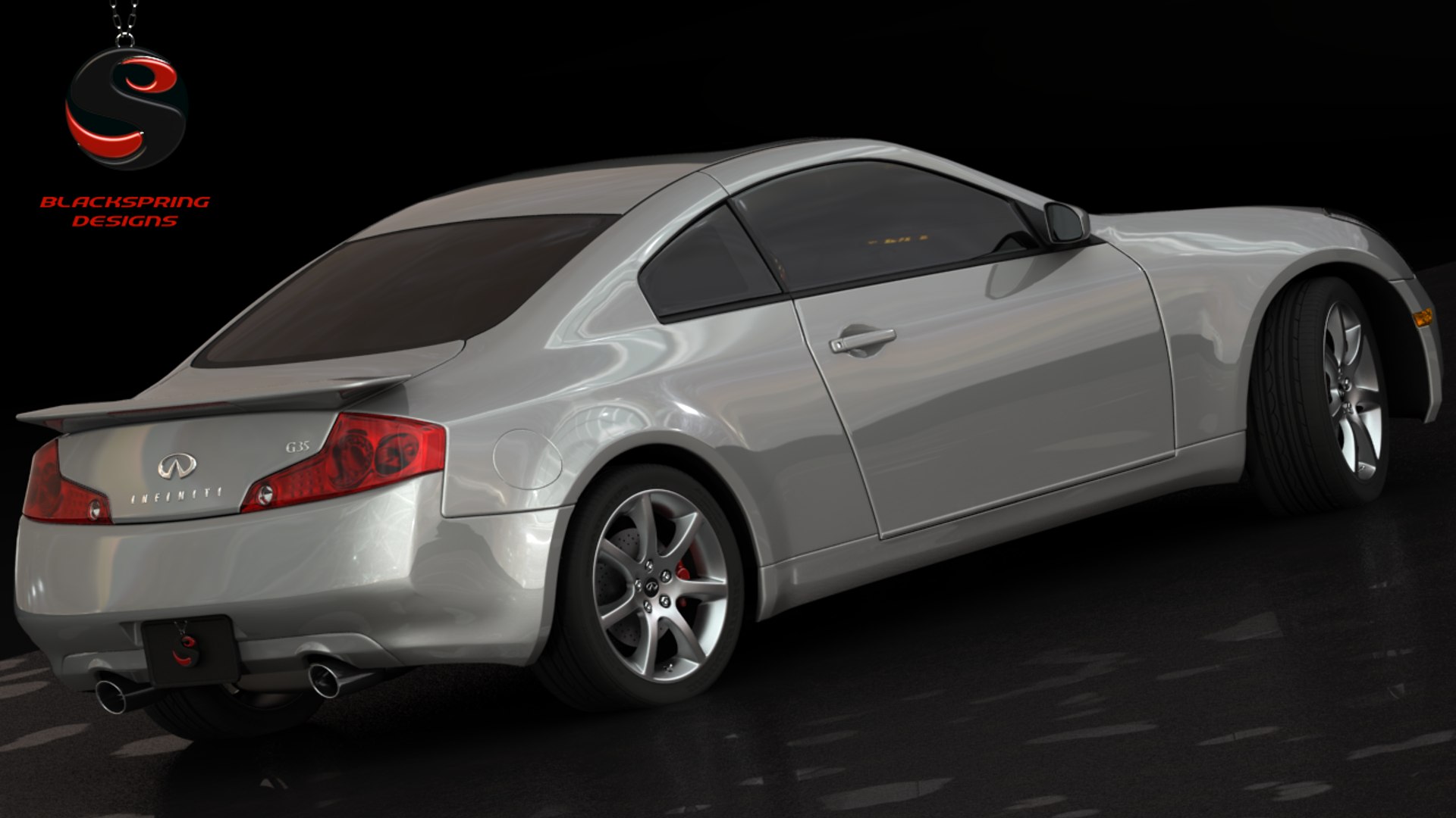 3d model of infiniti g35 2002 interior