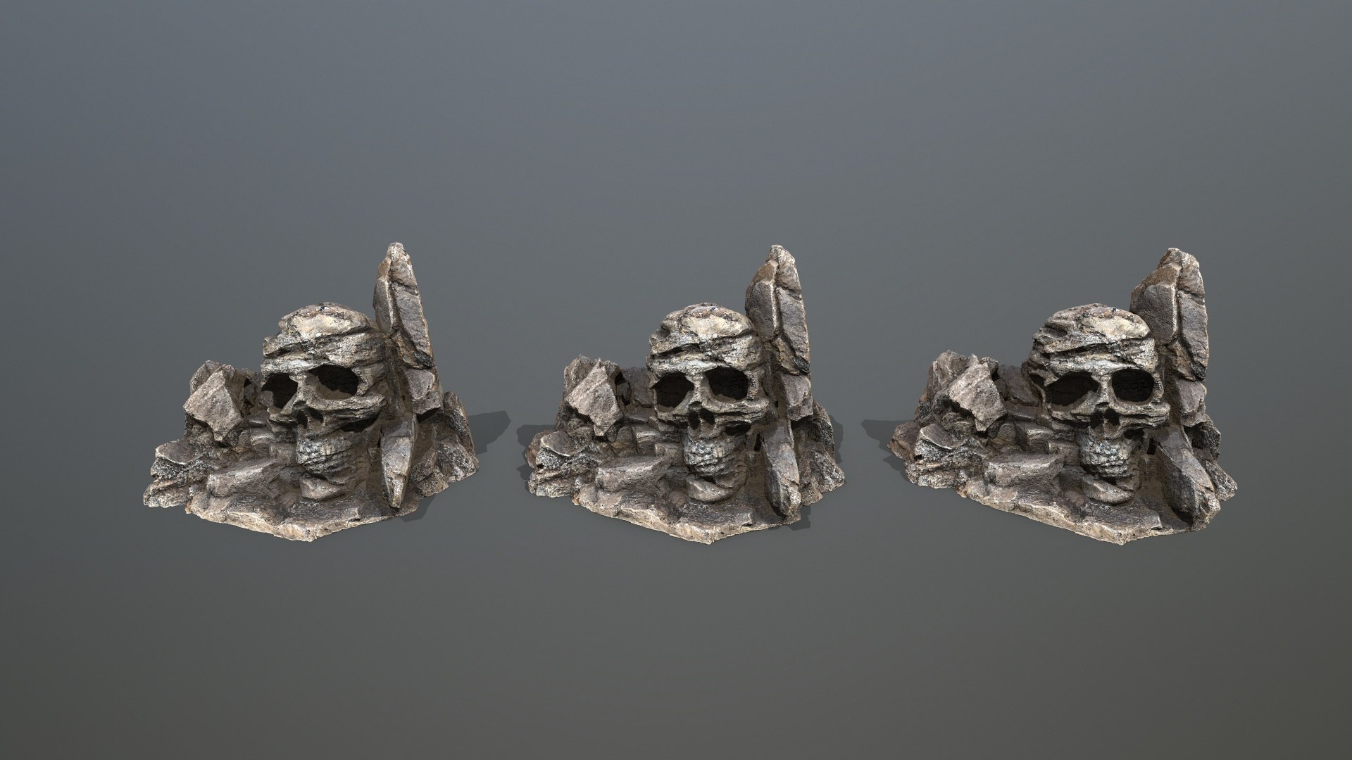 3D Skull Rock Model - TurboSquid 2303489