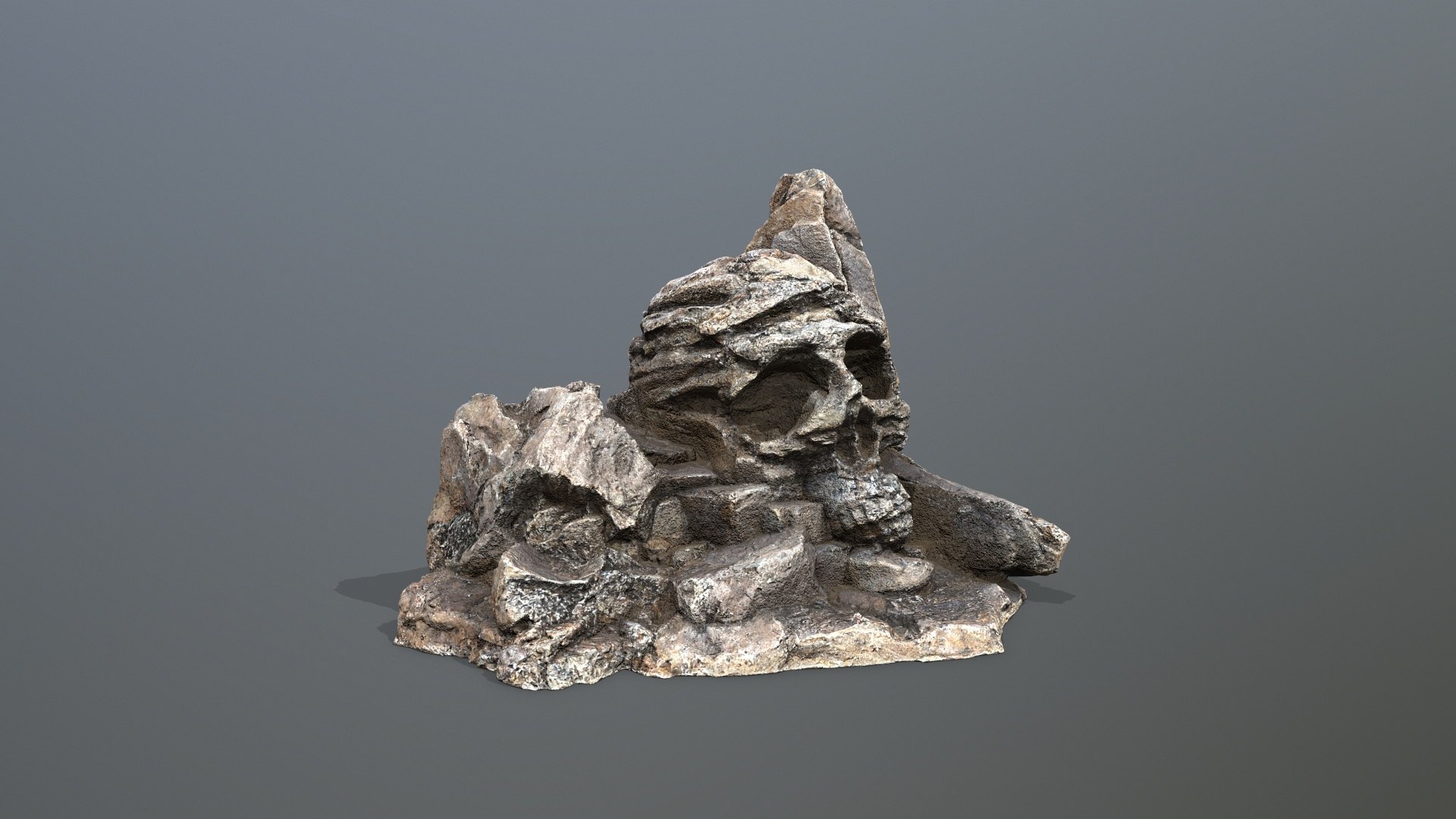 3D Skull Rock Model - TurboSquid 2303489