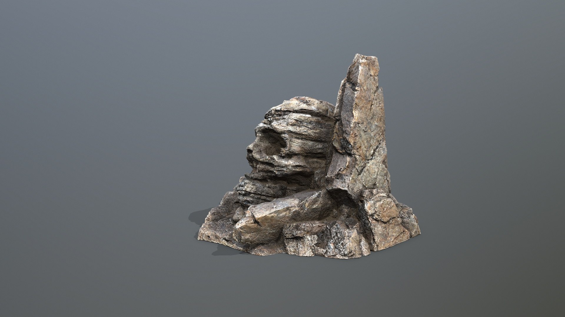 3D Skull Rock Model - TurboSquid 2303489