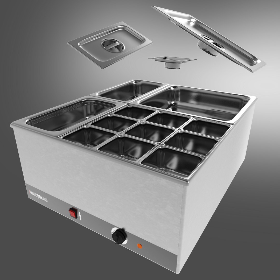 3ds Max Bain-marie Elements
