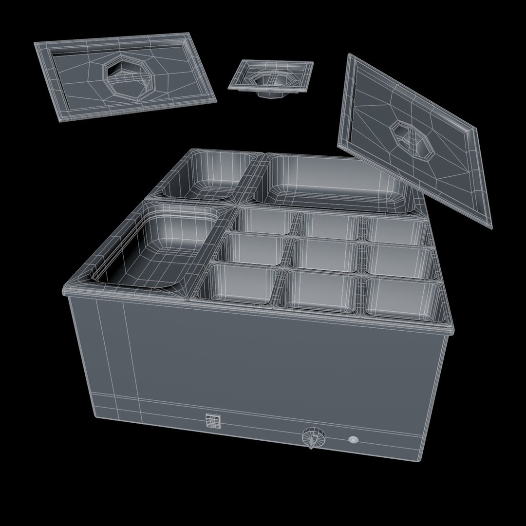 3ds Max Bain-marie Elements