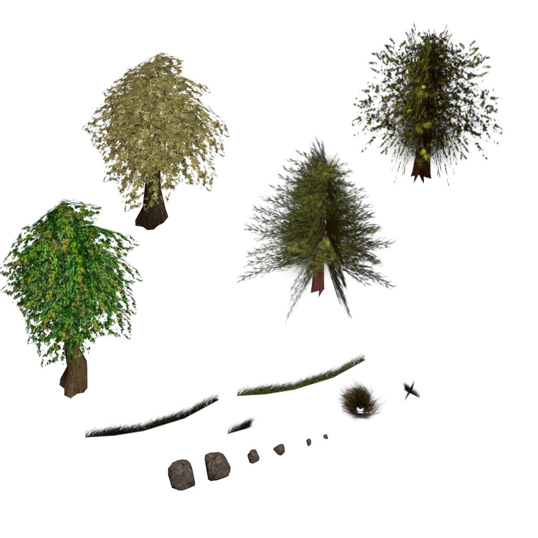 nature trees 3d model