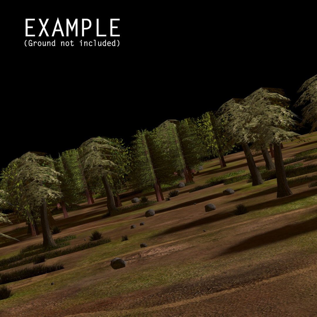 nature trees 3d model