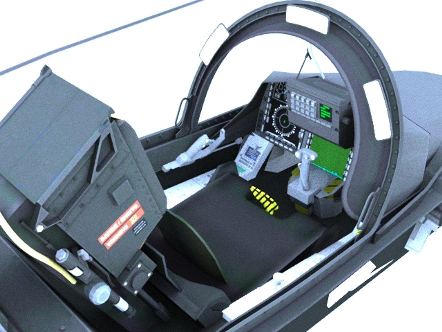 Gripen Cockpit 3D - TurboSquid 1152012
