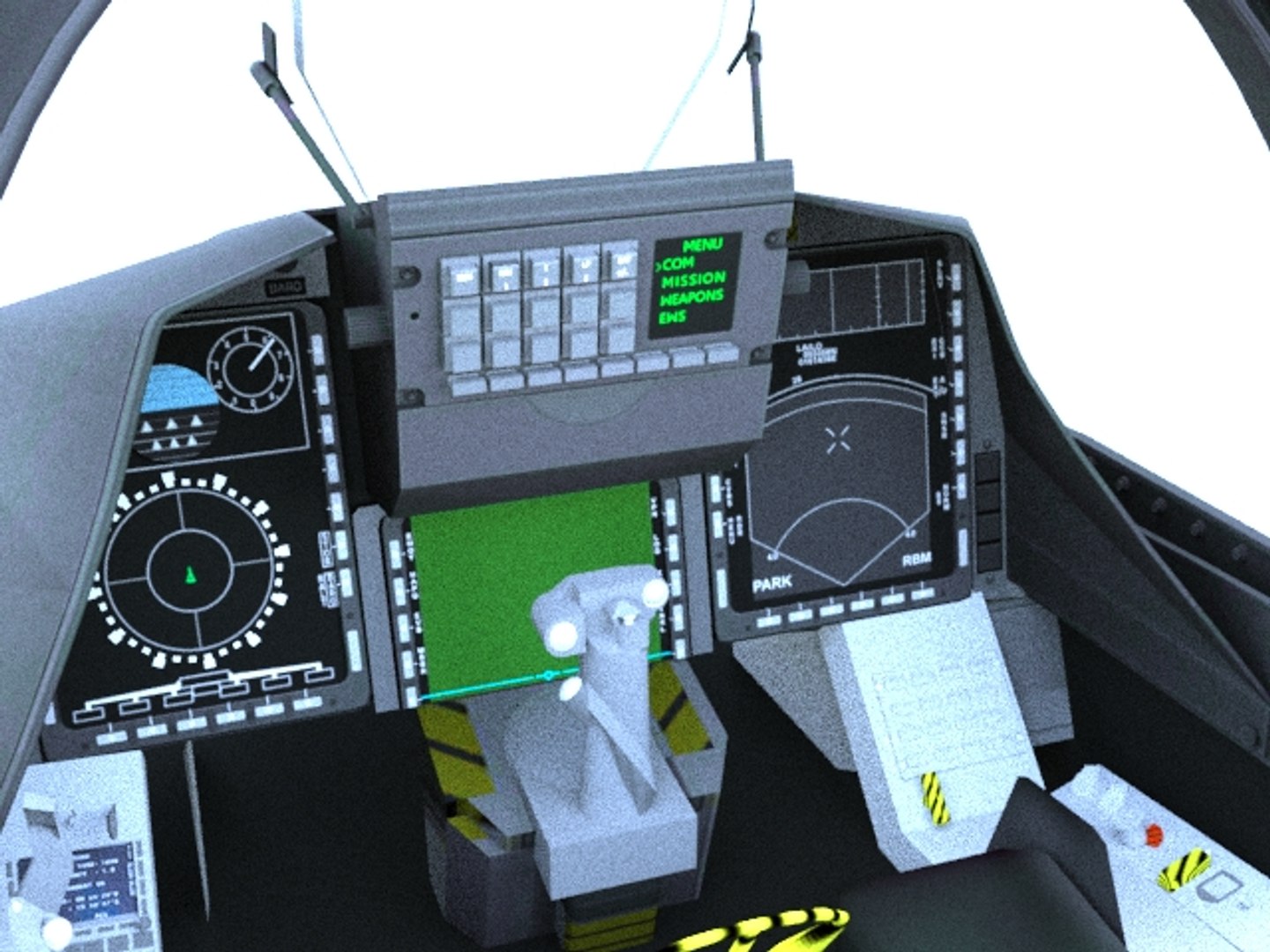 Gripen Cockpit 3D - TurboSquid 1152012