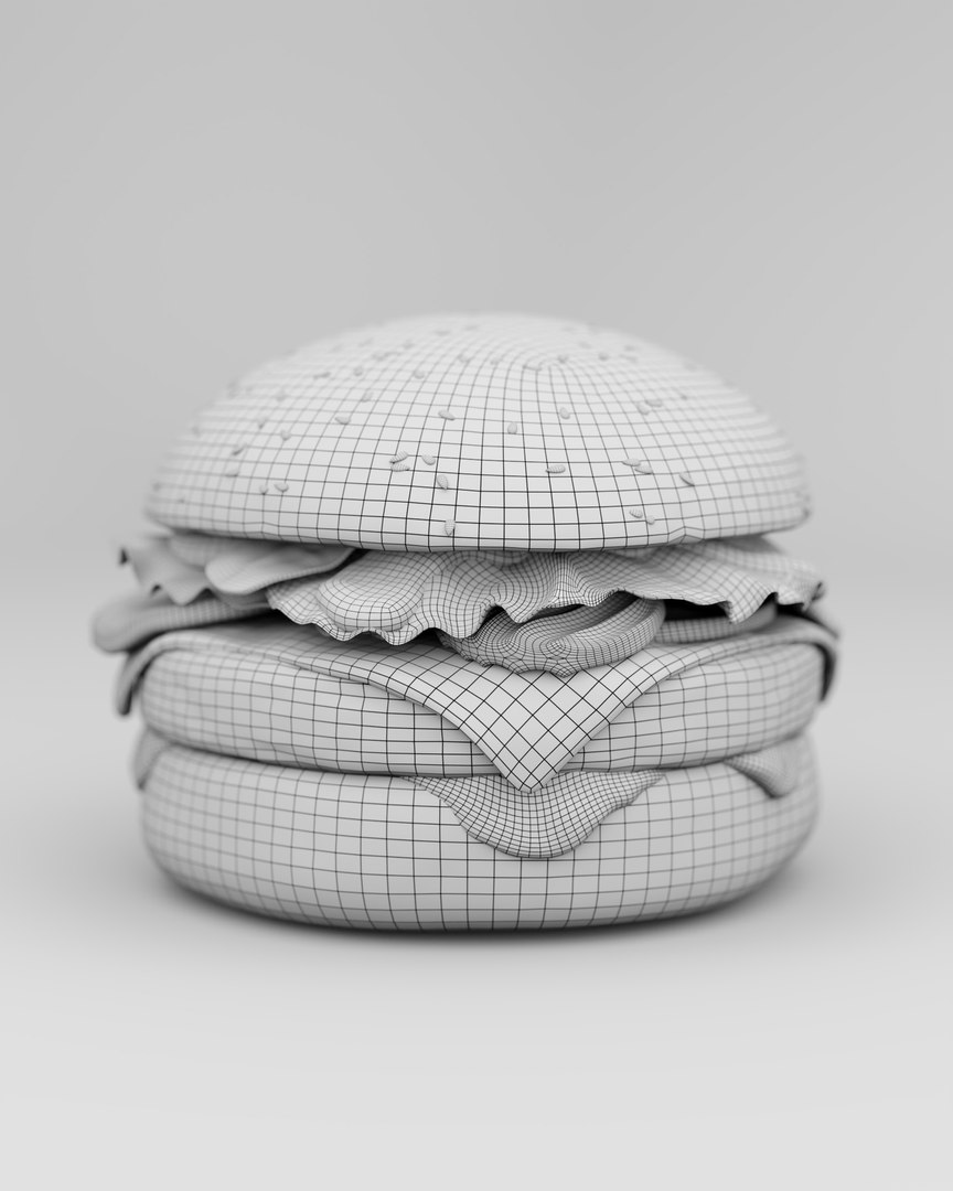 3D Cheeseburger Meal With French Fries 3D Model Model - TurboSquid 2255405