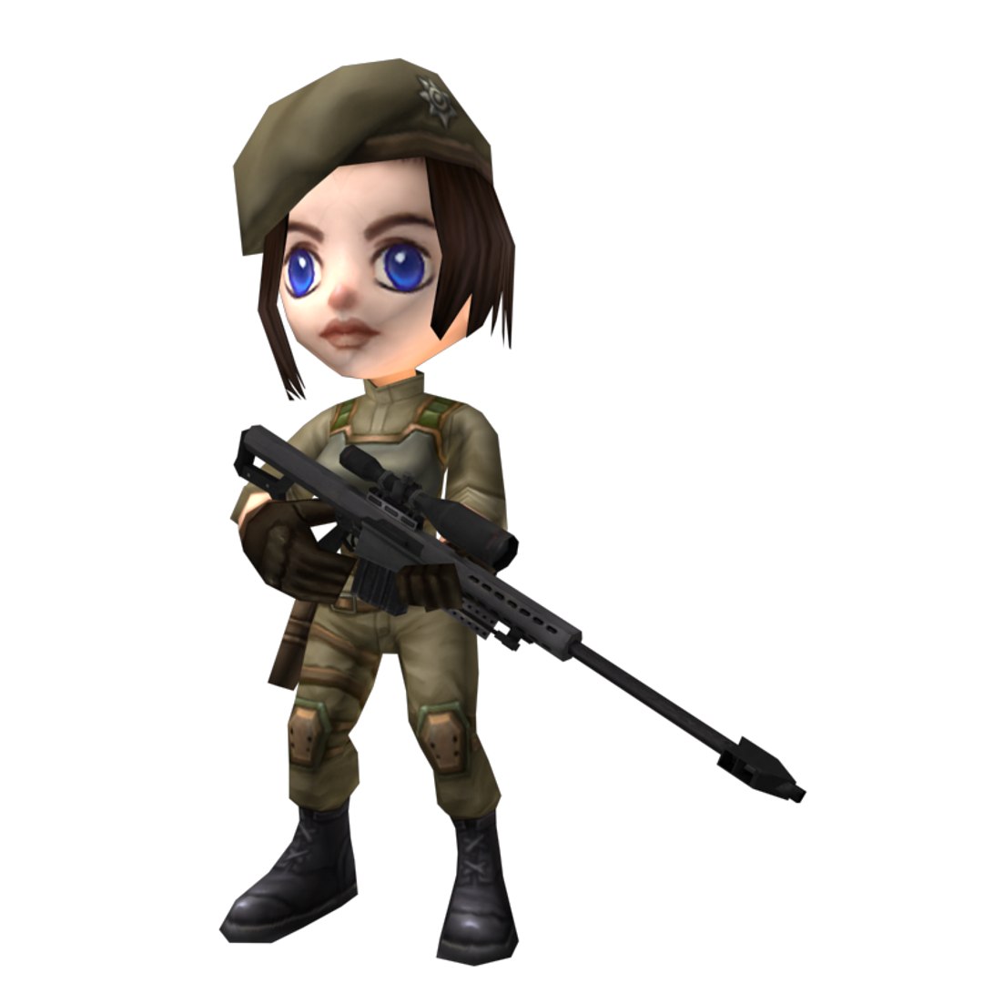Chibi Soldier Girl
