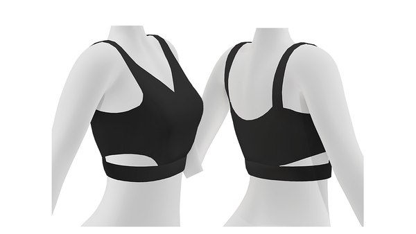 3D Female Strap Top V1 - TurboSquid 1808958