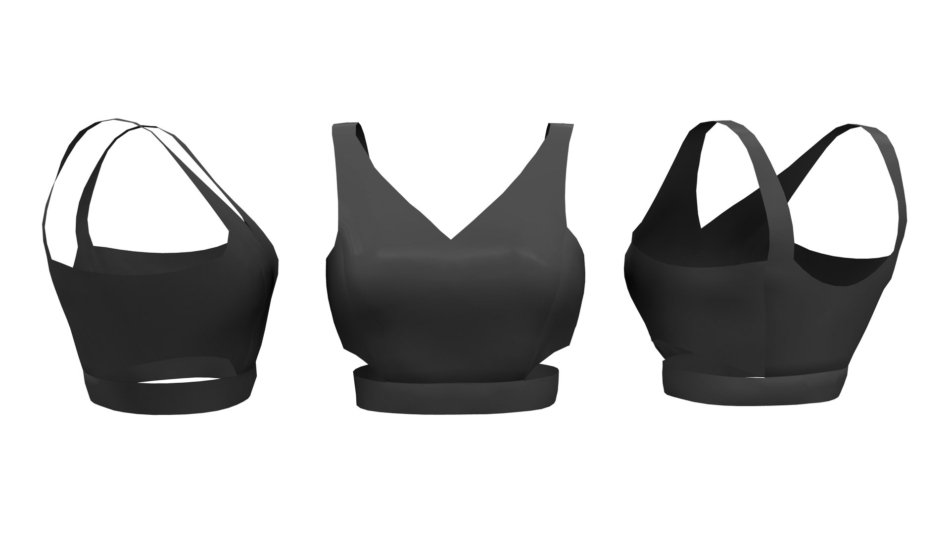 3D Female Strap Top V1 - TurboSquid 1808958