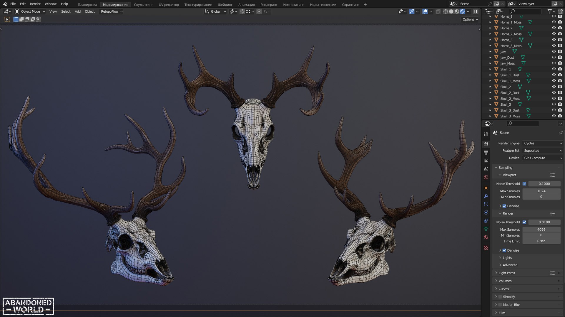Deer Skull 3D model - TurboSquid 2176597