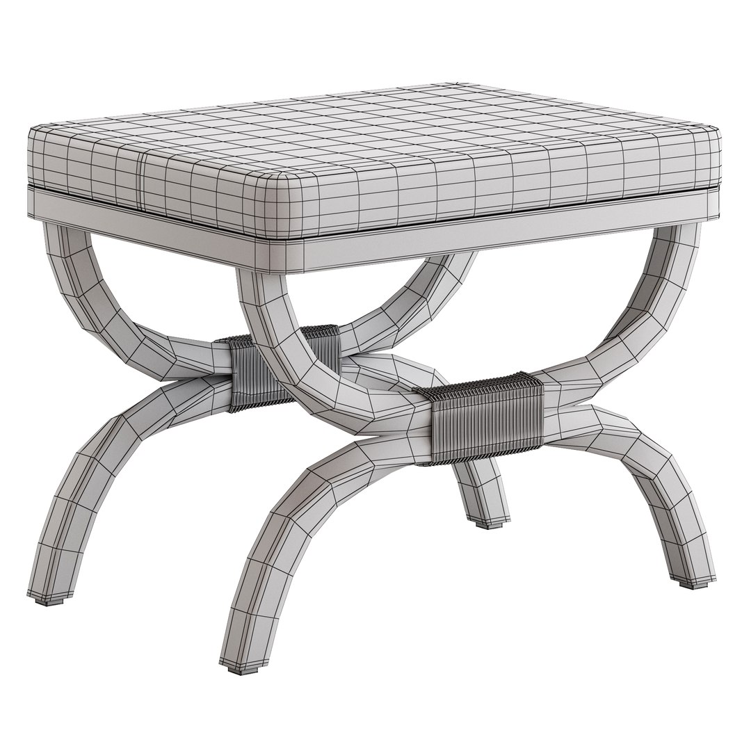 CB2 Serpette Stool 3D model - TurboSquid 2165271