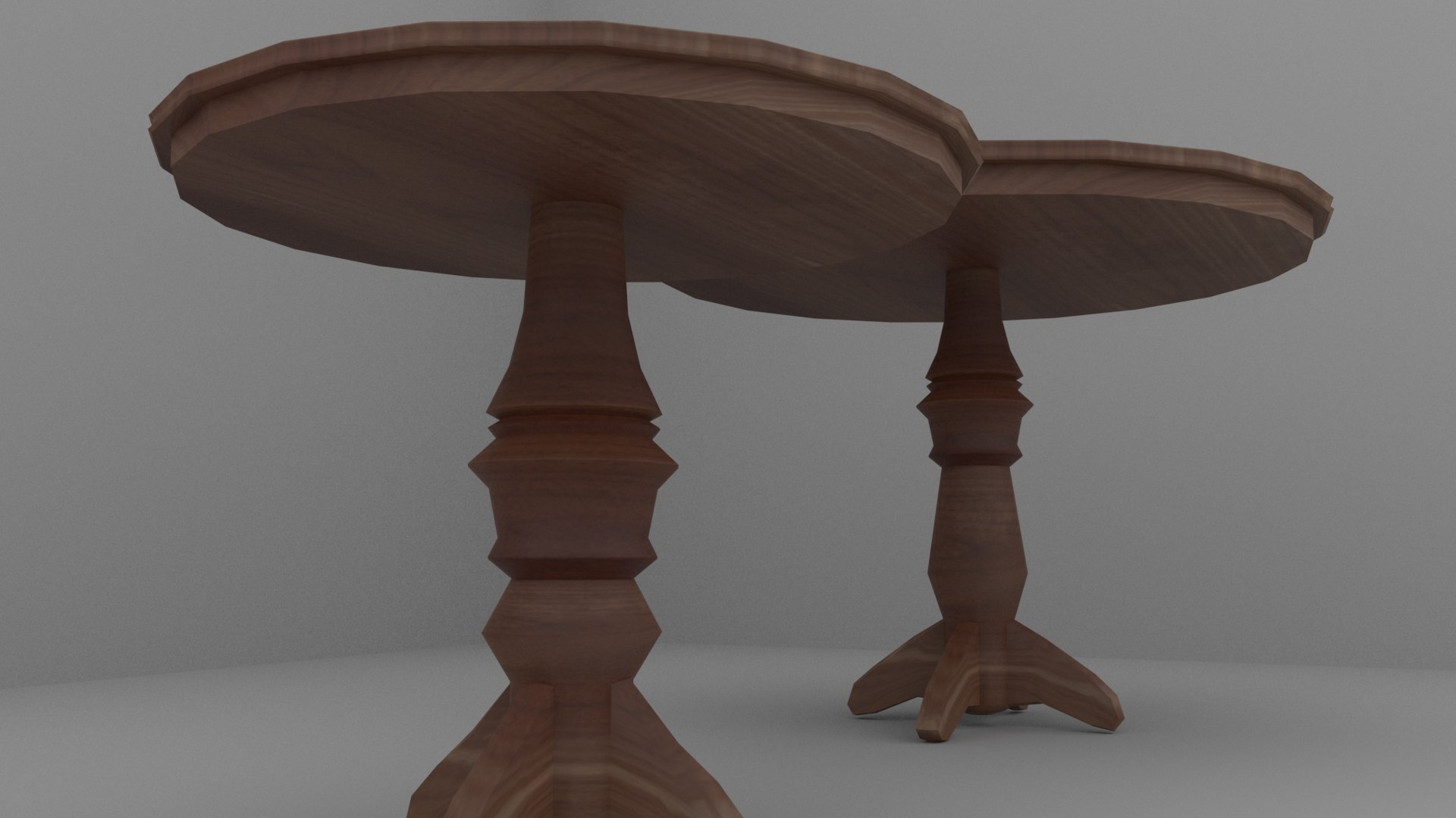 Old vintage tables furnitures 3D model - TurboSquid 1692747