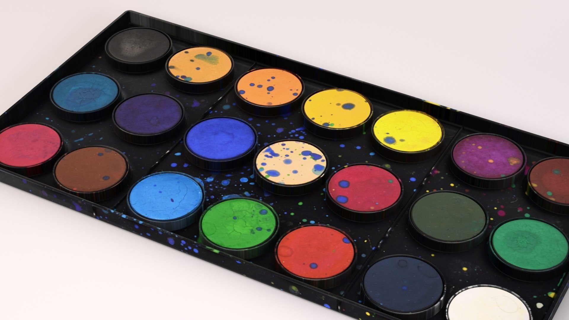 3D Paint Set Model - TurboSquid 1516460