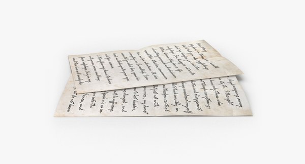 3D Old Paper Letters Collection - TurboSquid 1957902
