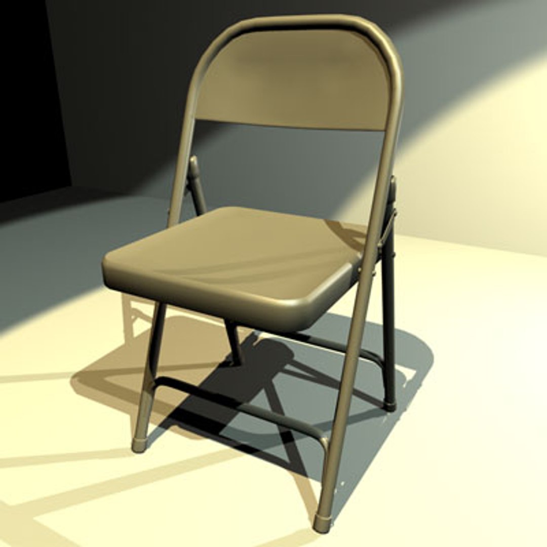 3d folding chair 01