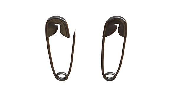 Safety Pin 3d Model Turbosquid 1817897