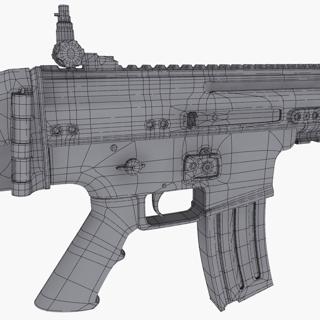 3d special forces assault rifle model