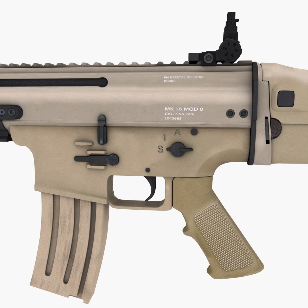 3d special forces assault rifle model