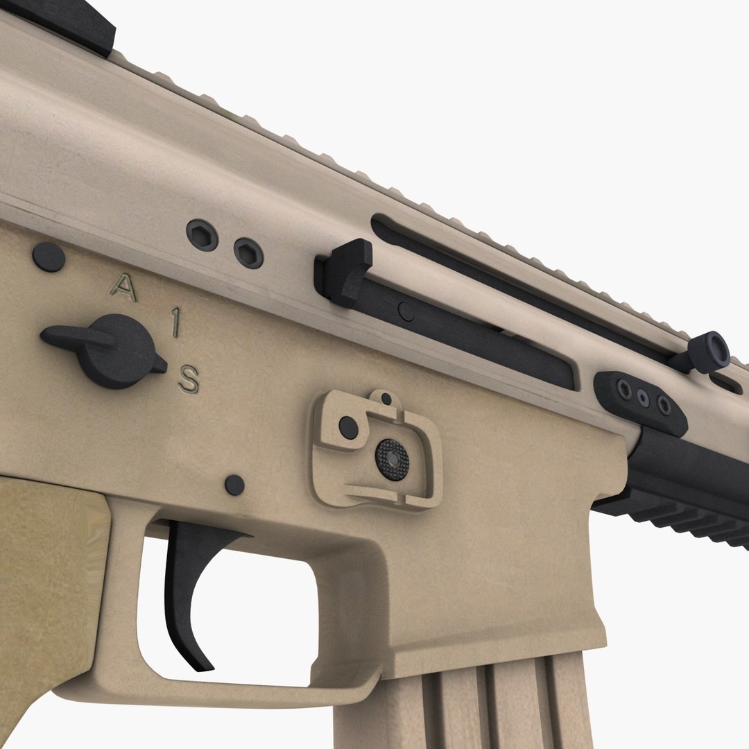 3d special forces assault rifle model