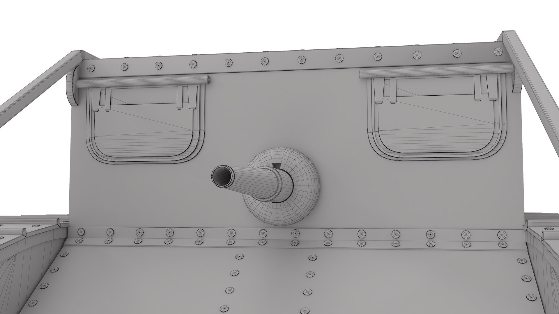 Tank MK 4 Male Green 3D Model - TurboSquid 2282416