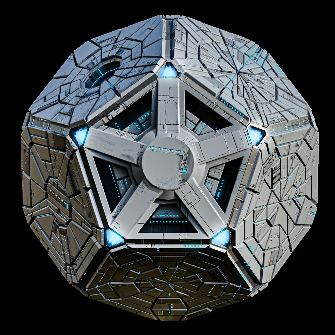3D Pentagon Spaceship Hedra Real Time - TurboSquid 1738900