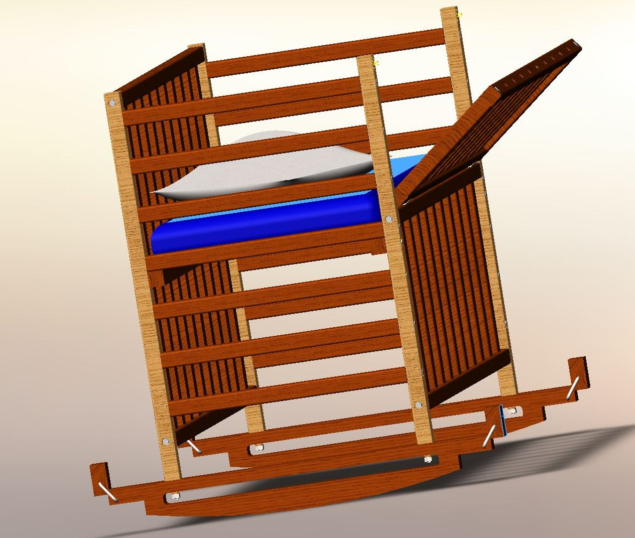 3D Cot Child Assembly - TurboSquid 1187780