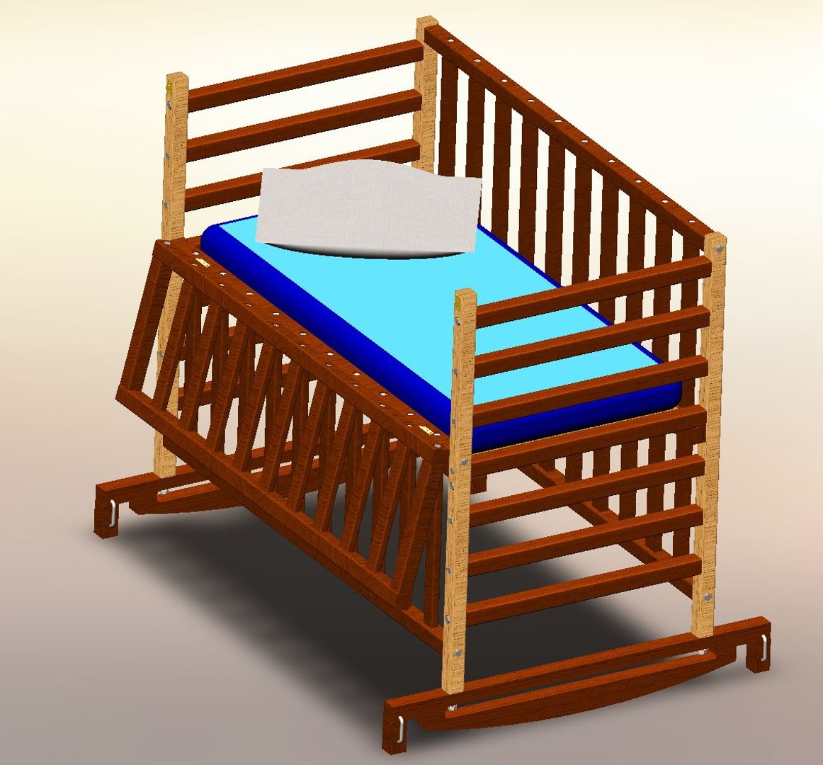 3D Cot Child Assembly - TurboSquid 1187780