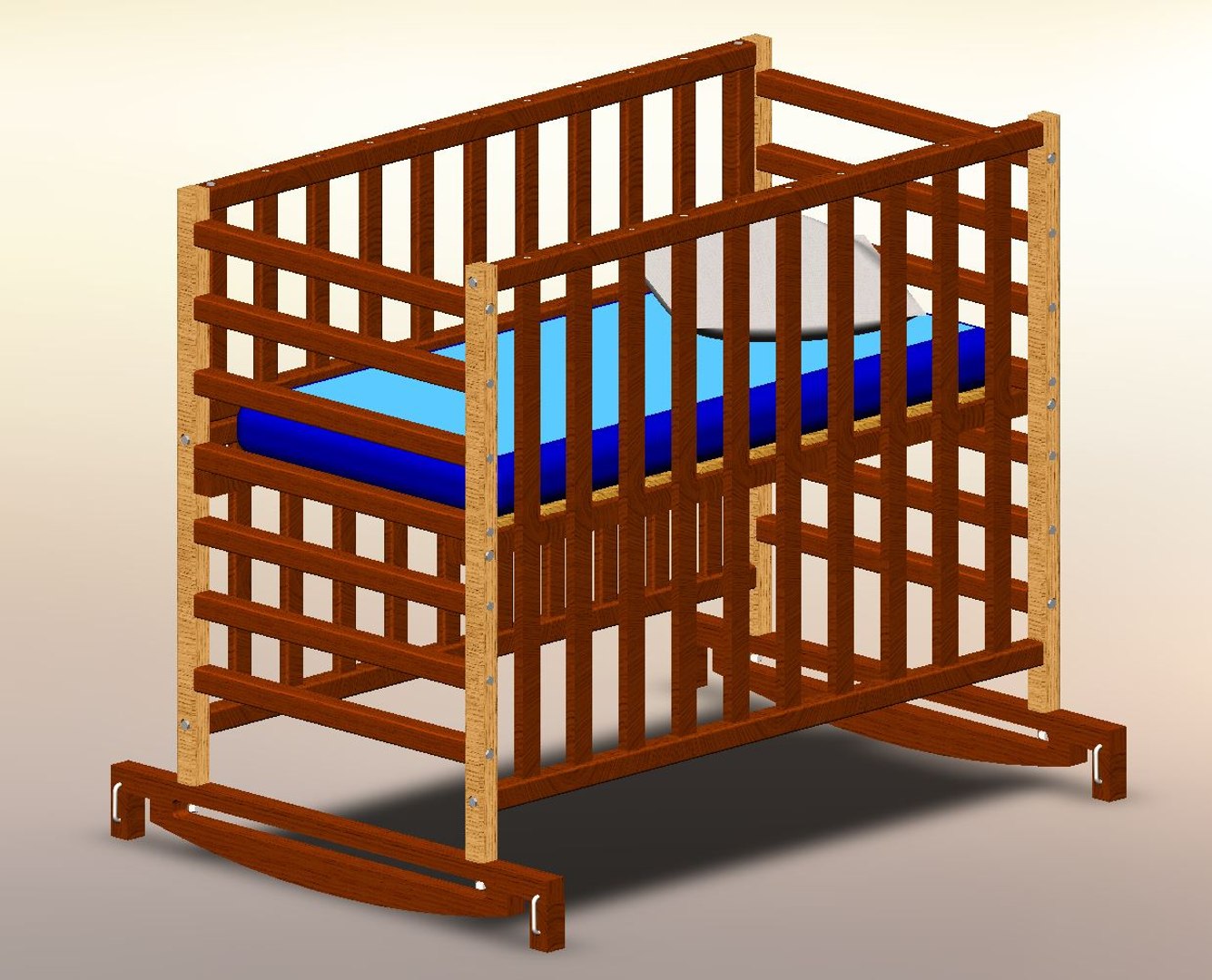 3D Cot Child Assembly - TurboSquid 1187780