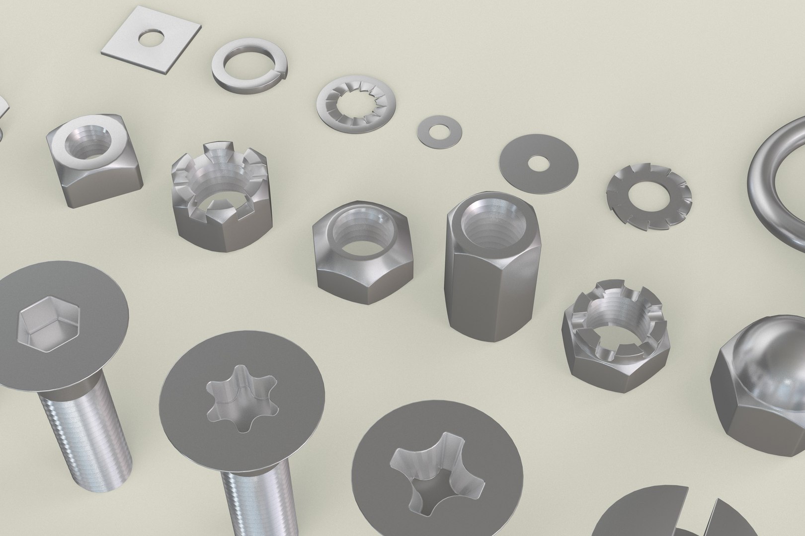 3D Screws Collection - TurboSquid 2200652