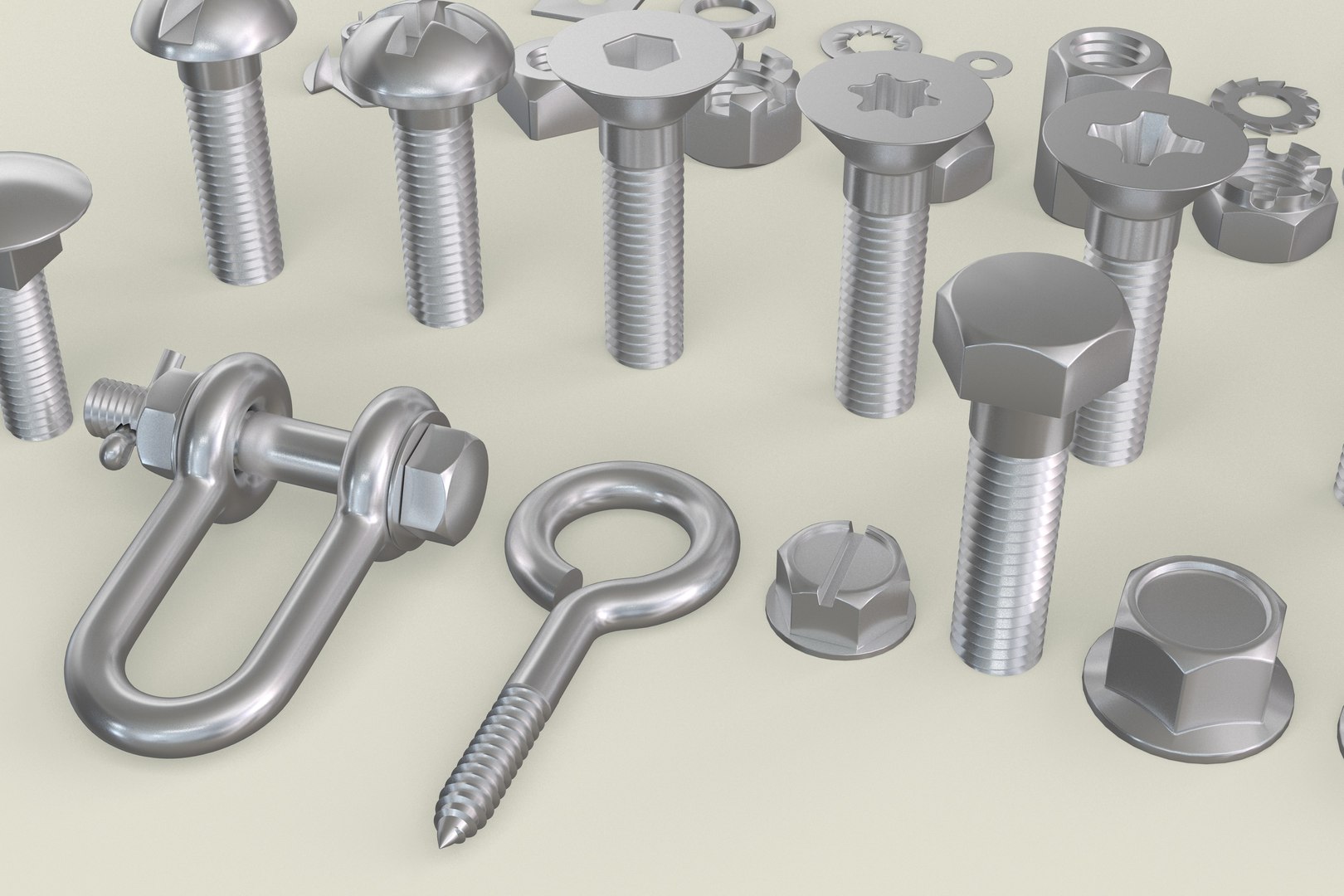 3D Screws Collection - TurboSquid 2200652