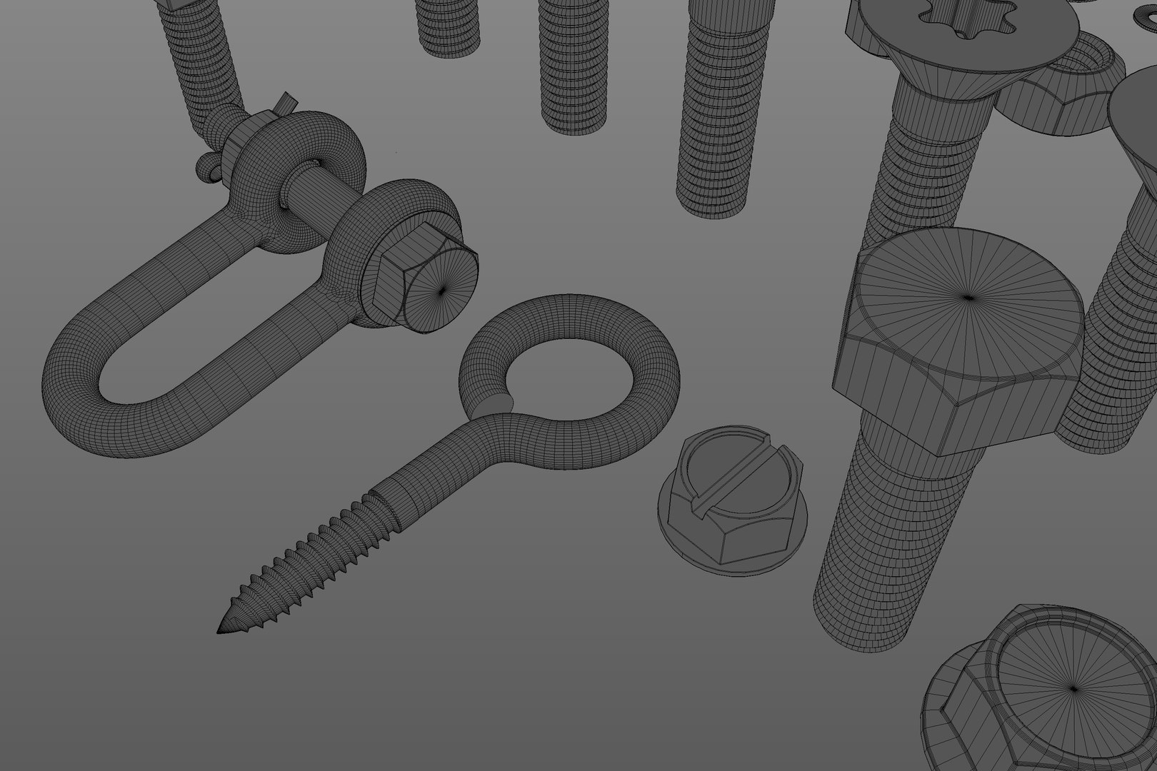 3D Screws Collection - TurboSquid 2200652
