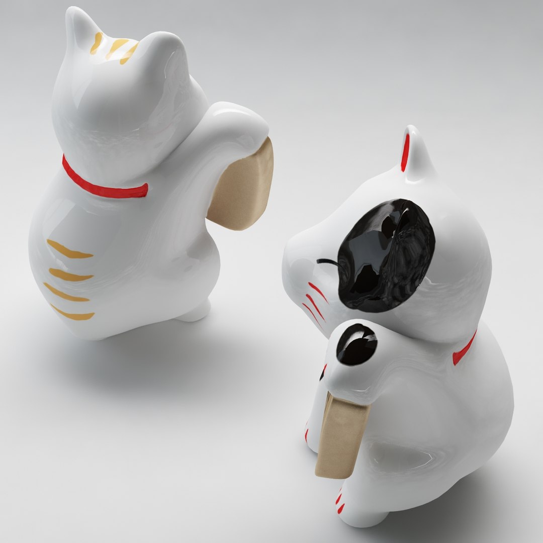 Manekineko 1 3d Model