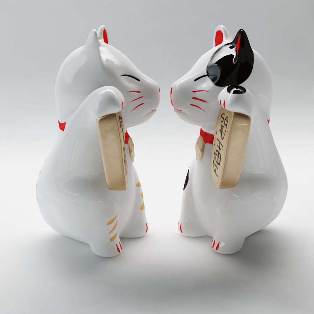 Manekineko 1 3d Model