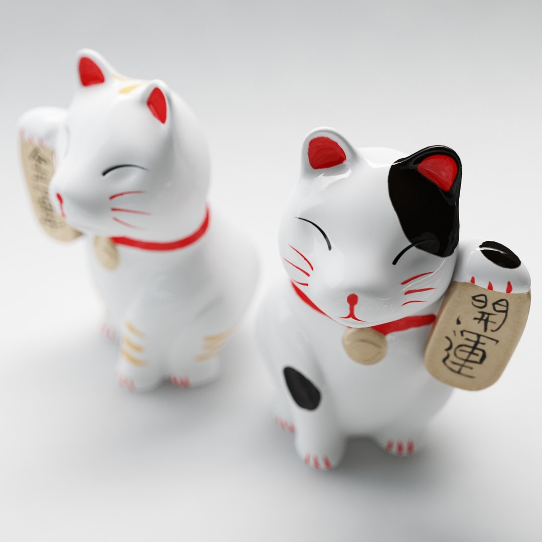 Manekineko 1 3d Model