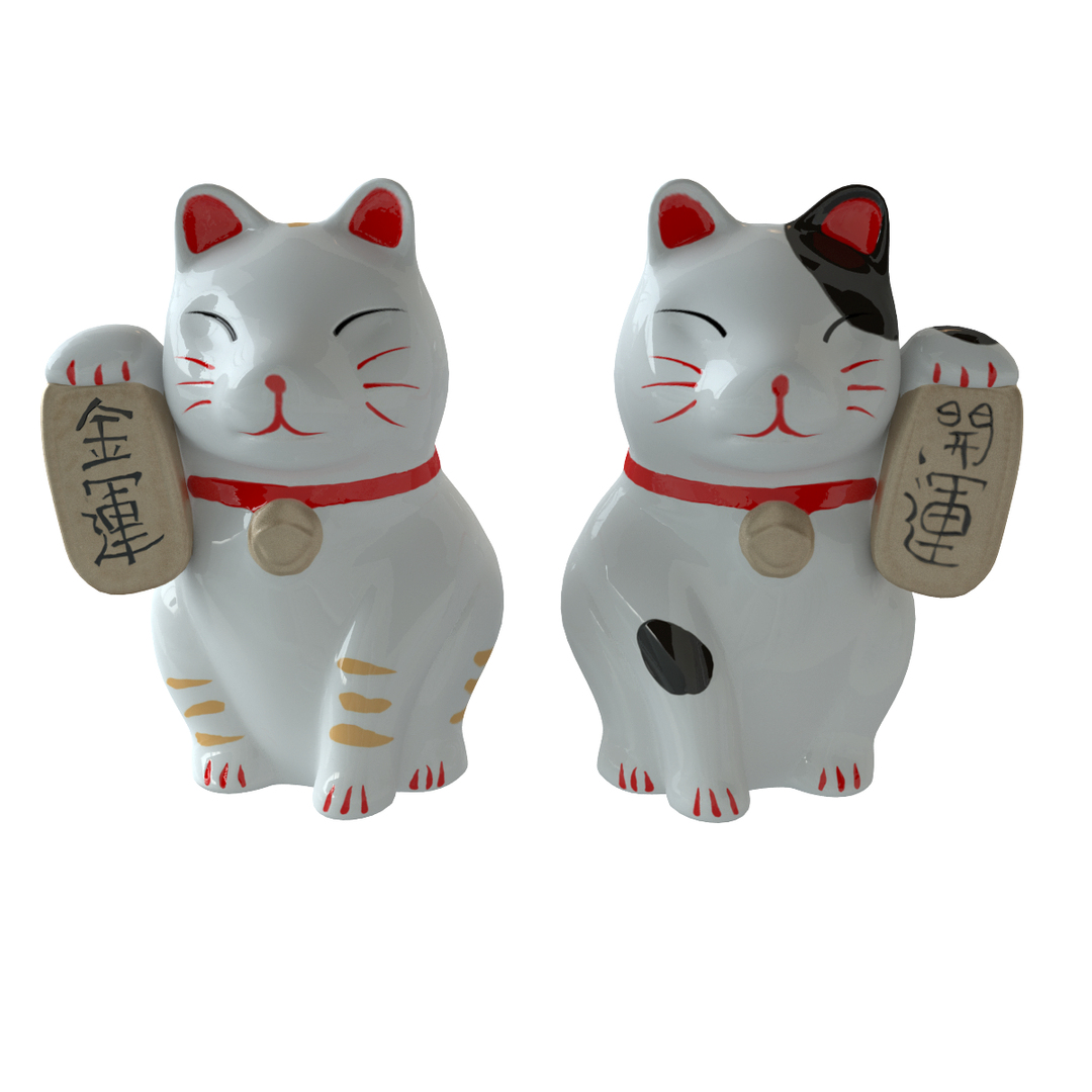 Manekineko 1 3d Model