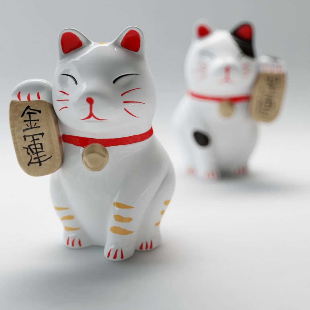 Manekineko 1 3d Model