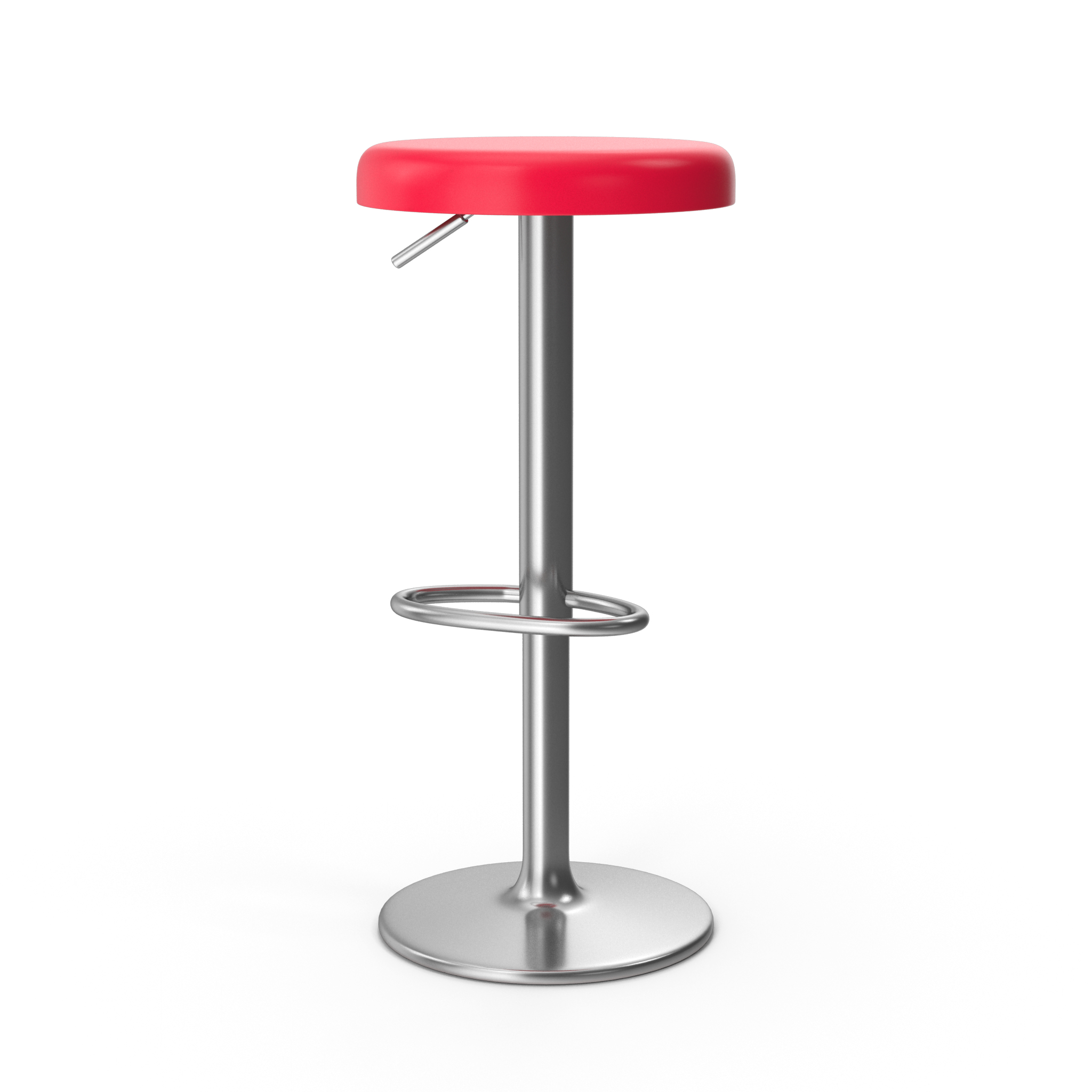 3D Red Bar Stool - TurboSquid 1858053