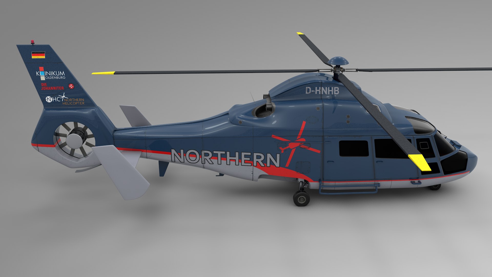 Northern Helicopter Nhc Blue Model - TurboSquid 1536308